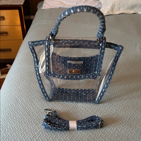 Cato | Bags | Cato Blue Floral Clear Bag Cross Body Nwot | Poshmark